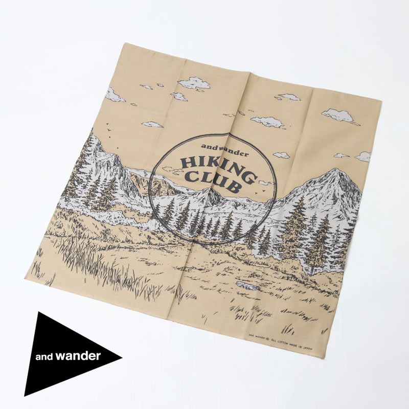 and wanderアンドワンダーGOODSアンドワンダー グッズhiking club bandannaハイキングクラブバンダナメーカー希望小売価格はメーカー商品タグに基づいて掲載しています採寸方法については [採寸方法について] をご確...