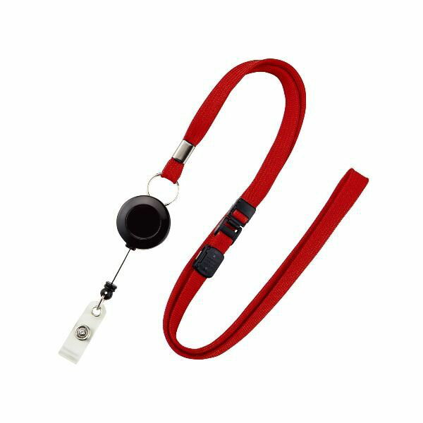 ●非接触カードの使用に便利なリール式です。裏面に差し込みクリップがついており、ポケットに固定できます。●安全装置、長さ調整付●入数：10本●ひも：再生PET●ひも：長さ約90cm/幅約10mm●糸の長さ最長約60cm4970115557989