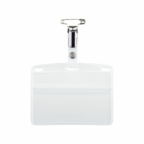 ●丈夫で高級感のある金属クリップです。名札用ケースはチャック式で水やホコリが入りにくい。●両用金属クリップ●入数：10枚●ケース：再生ポリオレフィン●中紙サイズ：W90XH55mm4970115560798