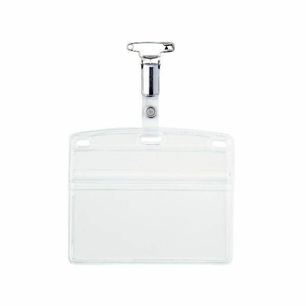 ●丈夫で高級感のある金属クリップです。名札用ケースはチャック式で水やホコリが入りにくい。●両用金属クリップ●入数：10枚●ケース：再生ポリオレフィン●中紙サイズ：W97XH69mm4970115560804