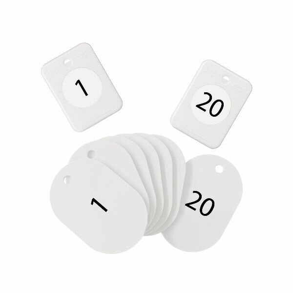 【商品説明】■ホテルや旅館の手荷物預かりに便利です。■番号が1〜20入■本体：スチロール■クリップW33XD46XH27mm/番号札：W40XD60XH2.7mm4970115563577