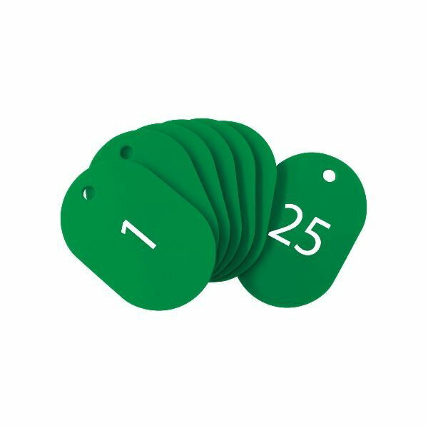 【商品説明】■お店やホテル・旅館等で何かと重宝する番号札です。■番号が1〜25入■本体：スチロール■W31XD46XH2.5mm4970115563164