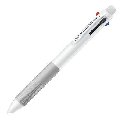 &nbsp; ぺんてる &nbsp; 0120-12-8133 ●ボール径：0．7mm●長：144mm●軸径：13mm●インク種類：黒／赤／青＝油性（染料＋顔料），緑＝油性染料●替芯：XBXS7●材質：再生素材使用●発色、鮮やか。書き味、軽...