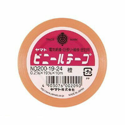 &nbsp; ヤマト &nbsp; 06-6584-1130 ●テープ厚：0．2mm●材質：基材＝PVC，粘着剤＝ゴム系●絶縁性と粘着力が高く、燃えにくい。●耐水・耐油・耐薬品性に優れています。●入数：1巻4903076002090