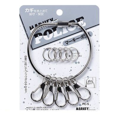 ●サイズ：幅110×長150mm●材質：本体／リング＝鉄（SWB・60C），フック＝合金●仕様：フック5個付●入数：1個4953759000509