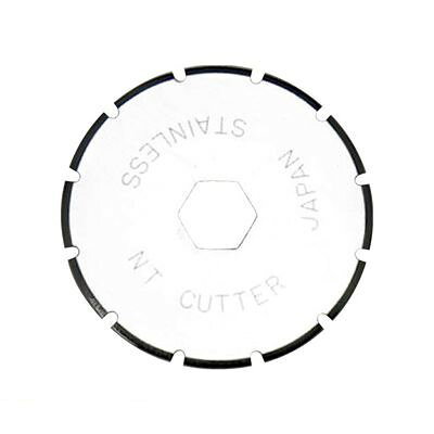 ●紙やフィルムなどをミシン目にカットできるローリングカッター替刃。φ28mmのスキップ刃。4904011015366