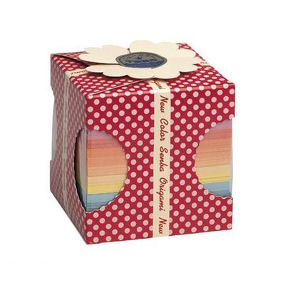 【商品説明】■グラデーションタイプやパステル調、教育向けなど、用途は多彩。パステル調の色合いが印象的な千羽鶴用。■品名：ニューカラー千羽鶴用おりがみ■仕様：15色■サイズ：縦70×横70mm■折り図付4901161012740