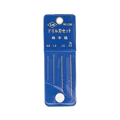 ●日本製の高品質ドリルです。●ビットサイズ：0.8mm、1.0mm、1.5mm、2.0mm●シルバー●HSS鋼4902944170282