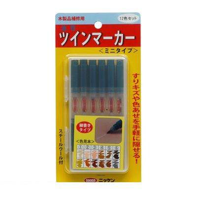 ハウスボックス03-3737-1421【商品説明】■補修箇所の途切れてしまった木目描きや補色に使用します。■ツインマーカー6本(12色)組です。4513612105521