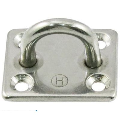 【商品説明】D=5mm A1=30mm A2=18mm B1=34mm B2=22mm H=19.5mm h=12mm W=15mm d=4.2mm使用荷重 15kgチェーン、ワイヤー、ロープ等を固定します。床面に設置したり、壁に設置したり...