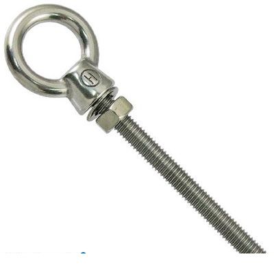 【商品説明】D=5mm L=16mm H=27mm B=60mm ねじ径=M6使用荷重 50kg首下が長く、厚みがある箇所で使用できます。ボルト頭部がリングになっており、チェーン、ワイヤー、ロープ等を通して使用できます。ステンレス製なので、...