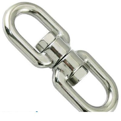 【商品説明】D=10mm L1=115mm L2=27mm W1=44mm W2=24mm使用荷重 400kgワイヤー、チェーン等の連結に。中央が回転するので、ワーヤーやチェーンのより戻しができます。ステンレス製なので、防錆性・耐候性に優れ...