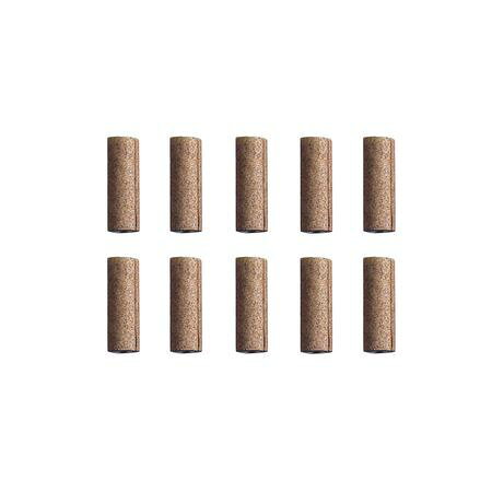【商品説明】■回転工具に取付けて細部の研磨仕上げをするペーパーです。和紙と砥材との組み合わせでソフトな研磨が可能です。木材研磨、樹脂研磨、金属の研磨等に使用します。■外径（mm）：9■厚み（mm）：23■材質：和紙研磨材■粒度：＃120■形...