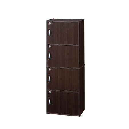 【商品説明】●組立式●W42×D29×H116cm●約16.5kg●扉内寸（4ヶ所）約W39.5×D26×d27cm　鍵8ヶ（全て共通）　●材質：プリント紙化粧繊維板●原産国：ベトナム●扉全てに鍵がついておりますので、大切なものの収納に最適...