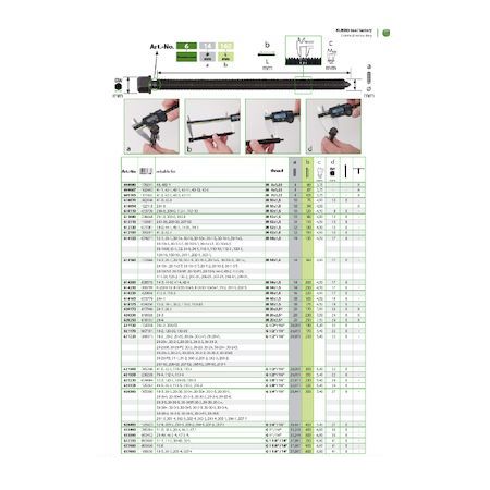【商品説明】●ネジ径(mm)：M9●長さ(mm)：87●適合プーラー品番：41-1・42-1・43-1・43-2●重量(kg)：0.06●ハンドル付です。4021176102493