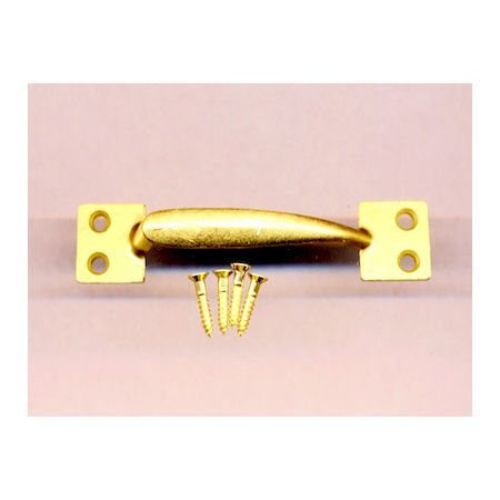 【商品説明】●シンプルなデザインの取っ手です。●ドア、家具用の取っ手としてご使用ください。●家具の模様替え、DIYに使用し、自分好みのお部屋に！●規格：大●適合扉厚(mm)：16〜●設置方法：表ネジ止めタイプ●カラー：真鍮メッキ●a(mm)...