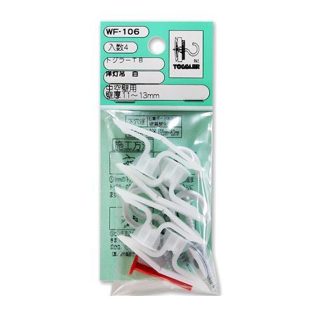 【商品説明】●ボード用アンカー、石膏ボードからコンクリートまで幅広く利用できます。●天井へは使用しないでください。●適合板厚(mm)：11〜13●ネジ径(mm)：3.5〜6●ネジ長(mm)：32+取付物の厚み●下穴径(mm)：8（石膏ボード...