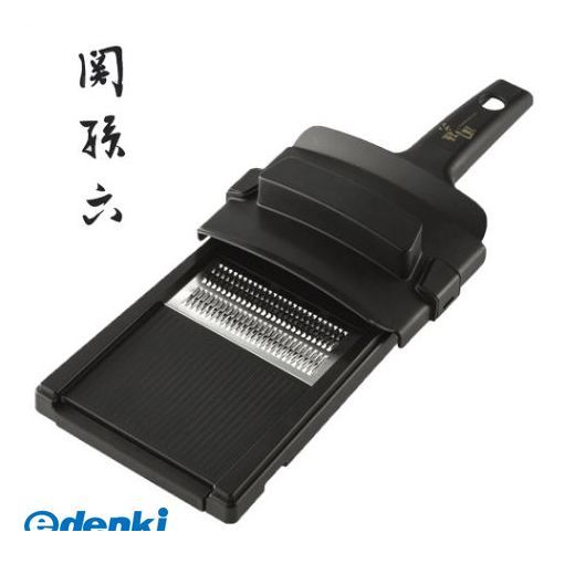 貝印0120-016-410【商品説明】■切れ味よく、押し引き両方スピーディーに千切りが出来る特殊クランク刃を採用。■調理時と収納時に安全なガード付。ボウルにかけられる切りかき付。滑り止め付。千切り幅1mm。■サイズ：415X183X60(...
