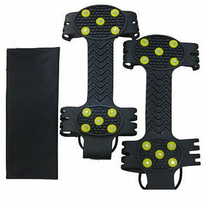 &nbsp; アイガーツール &nbsp; 0256-32-4071 ●10本のスパイクが路面をがっちりグリップ。●凍結路や圧雪時に威力を発揮。●靴の装着も簡単。持ち運びに便利な携帯袋付。●草刈、レジャー等での斜面、悪路歩行にも使えるオール...