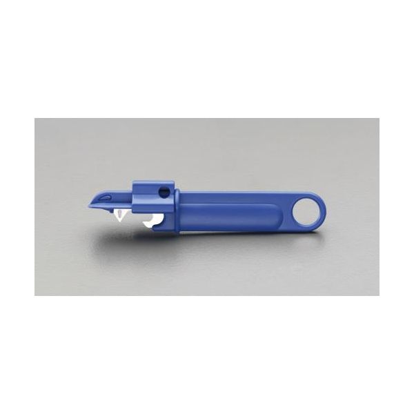 ●全長…140mm●重量…26g●材質…ブレード：ステンレス刃物鋼、　　　　　　ハンドル：ABS樹脂●カセットコンロのガス缶などの使用済の缶に穴を開けて残留ガスを抜きます。