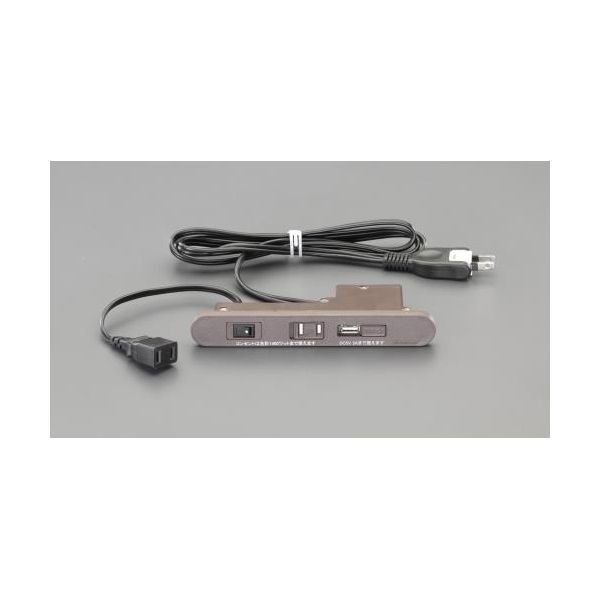 ●定格…プラグ：15A　125V（1400W）USBポート：DC5V2A●プラグ…2P（スイング式）●スイッチ連動メスプラグ付●サイズ…24×172×56.8mm●コンセント…2P×1口●ポート…1ポート●コード長…1.5m