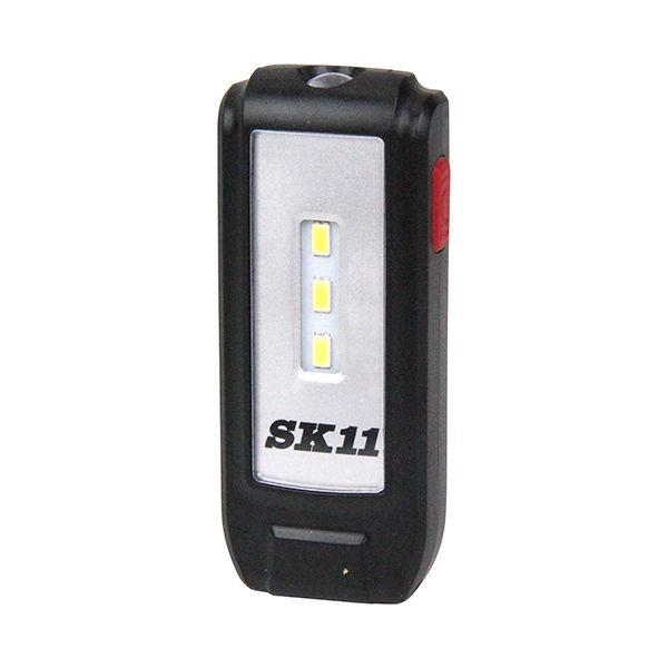 【商品説明】【用途】作業用の携帯照明器具。作業場の簡易照明器具。【機能・特徴】乾電池式のコンパクトなライトです。明るさ最大100lmです。バックルをポケットに引っ掛けてハンズフリーで作業できます。スイッチが手元で切り替えできます。登山や夜釣...