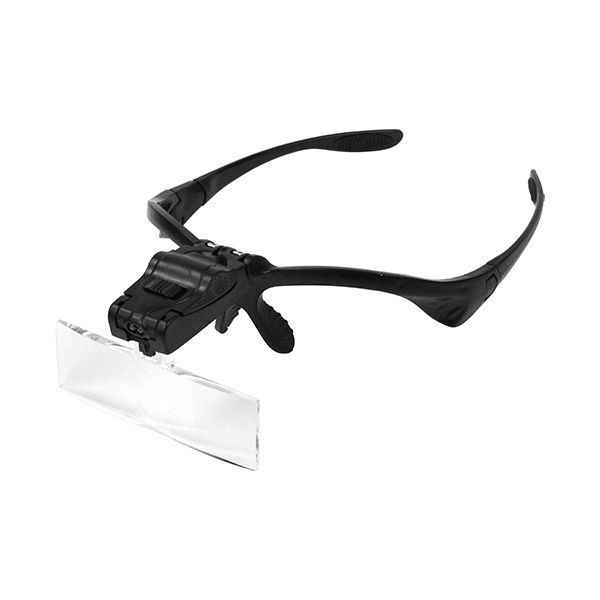 【商品説明】【用途】LEDライト付メガネ型ルーペ。【機能・特徴】細かい作業、医療現場、ホビーに最適です。LEDライト付なので暗い場所でも使えます。両手を使う作業時に立変便利です。【仕様】●レンズ：約85×28mm。●倍率：約1.0・1.5・...