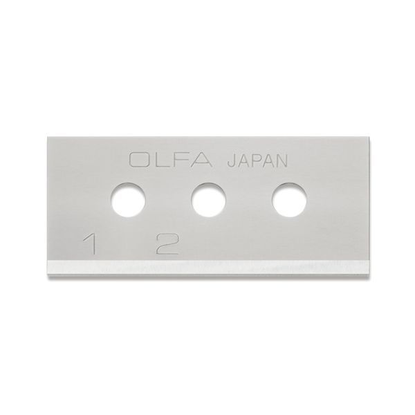 【商品説明】【用途】セーフティラップカッター用替刃。【機能・特徴】刃は切れ味が落ちたら、刻印されている数字を順番にスリット部分へ合わせて装着すれば、1枚の刃で4ヶ所使用できます。【仕様】●刃厚：0.4mm。●●適合本体：セーフティラップカッ...