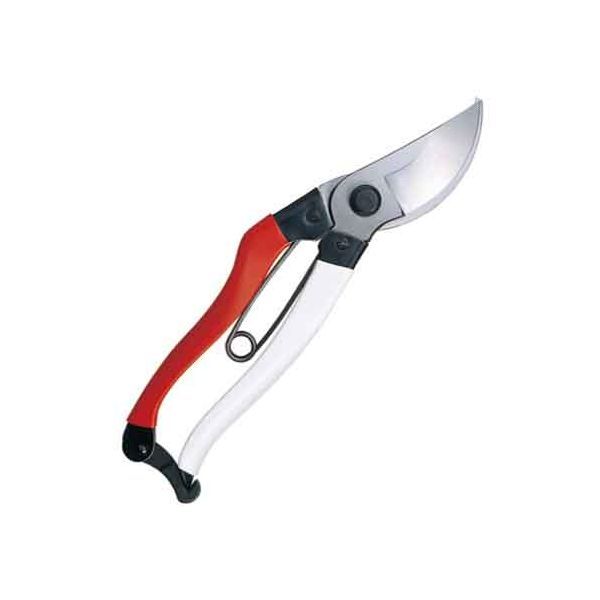 【商品説明】【用途】剪定鋏。【機能・特徴】最高級刃物鋼を材料とし、刃持ちと切れ味を発揮します。赤・白のツートングリップが信頼の証です。【仕様】●全長：180mm。●重量：180g。【材質】●刃：高級刃物鋼。●柄：炭素鋼。●柄の被覆：オレフィ...
