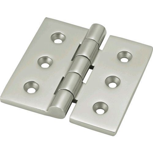 【仕様】●全長(mm)：100●幅(mm)：100●厚さ(mm)：6●D2(mm)：18●ねじ穴数：6●穴径(mm)：6●耐荷重(kg)2個使用時：85●取付方法：木ねじ(別売)●表面処理：鏡面バフ研磨仕上げ●穴径：M6サラアナ●木ねじ入数...