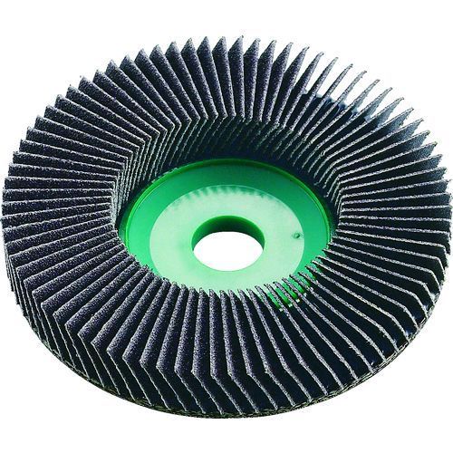 【特長】●羽根が斜めについており、加工物へのタッチがソフトです。●熱放散性があり、熱による被研削物のひずみ・焼けがほとんどありません。【用途】●メッキ前研磨、金属表面研磨、サビ落とし、バリ取り。●木工、プラスチックの研磨。●使用工具:ディス...