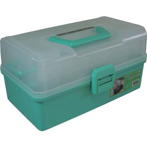 【特長】●上部が半透明なので内部が外から見られます。●工具部品収納ケース、また小物入れ、救急箱、などに最適です。【仕様】●色：グリーン●外形寸法(mm)間口：321●外形寸法(mm)奥行：195●外形寸法(mm)高さ：165●有効内寸(mm...