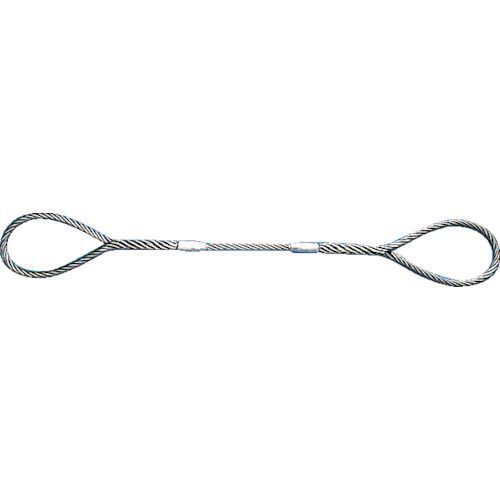 【特長】●JIS規格適合品のワイヤロープを使用しています。●「労働安全衛生規則第475条」及び「クレーン等安全規則第219条」に規定された方法に則り加工している商品です。●編み込み加工部の端末を特殊スリーブにて圧着加工しており、加工部分のト...