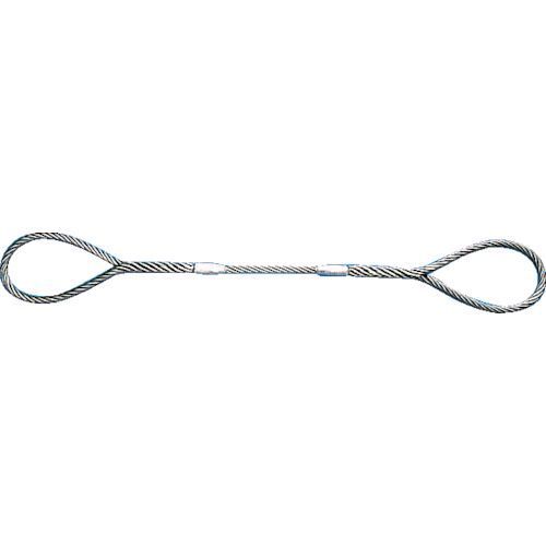 【特長】●JIS規格適合品のワイヤロープを使用しています。●「労働安全衛生規則第475条」及び「クレーン等安全規則第219条」に規定された方法に則り加工している商品です。●編み込み加工部の端末を特殊スリーブにて圧着加工しており、加工部分のト...