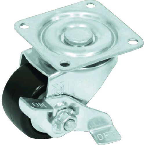 ユーエイキャスターメーカーお問い合わせ：06-6747-5618【特長】●耐水性・耐食性に優れたオールステンレス製金具を使用しています。●取り付け高さを低く抑えた重荷重用キャスターです。●長期間の重荷重による車輪の変形を防げます。【仕様】●...