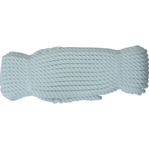 ユタカメイクメーカーお問い合わせ：072-441-2220【特長】●強度・耐水性・耐薬品性に優れたロープです。【用途】●トラックの荷締めなど。【仕様】●色：白●線径(mm)：9●長さ(m)：20●包装形態：バンド掛巻【仕様2】●引張強度KN...