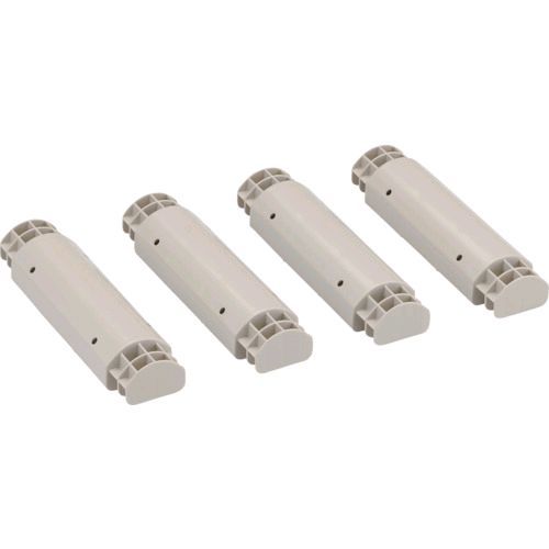 【特長】●プラスチック製のため軽量、また工具不要で組み立ても簡単です。●脚は棚板内にワンタッチで収納可能です。（800×350mm棚板1枚につき脚4本収納可能）●脚部には倒れ対策としてボルト固定用の穴を設け、棚長辺・短辺各々隣との連結ができ...