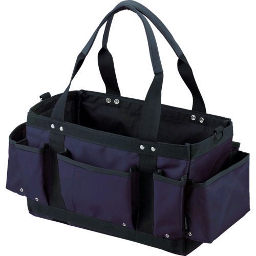 【特長】●工具の運搬収納に便利なツールバッグです。●フルオープンタイプですので工具の出し入れもスムーズです。【仕様】●色：ネイビー●幅(mm)：450●奥行(mm)：260●高さ(mm)：250●ポケット数(個)：内0/外8●形状：ワークバ...