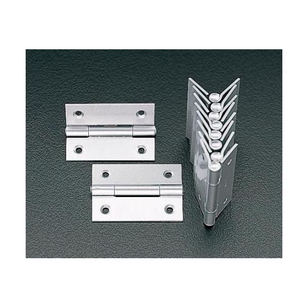 ●サイズ(mm)…A：64、B：33、D：6.5●厚み…0.9mm●穴径…3.9mm●材質…ステンレス(SUS304)●仕上げ…バレル研磨仕上●穴数…6●木ねじ付●入数…10枚