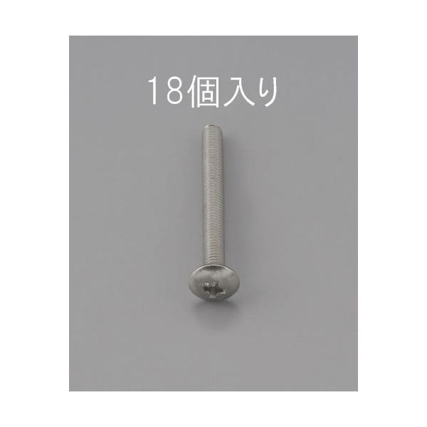 ●材質…ステンレス(SUS XM-7)●並目ねじ●全ねじ●頭形状…（＋）トラス頭●サイズ…M2×4●ピッチ…0.4●入数…18個