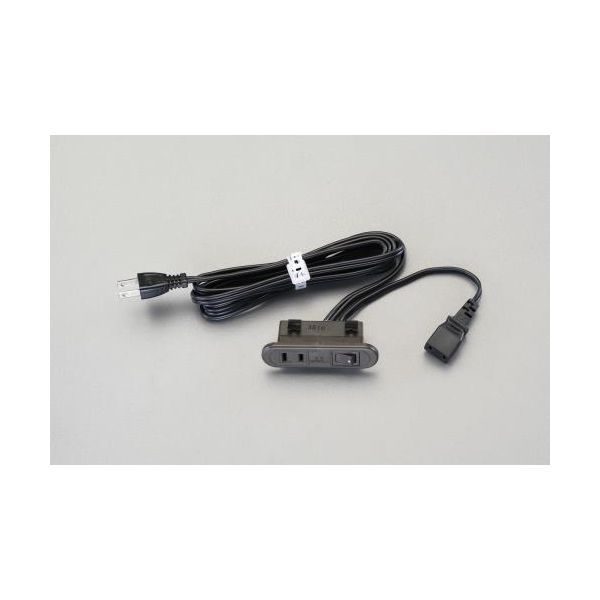 ●定格…15A・125V(1500W)●コンセント…1口●VFFコード●コード長…2m●サイズ…35×90×24mm●本体重量…182g●パッケージ重量…212g●コンセント側：1200W、スイッチ側：300Wまで対応