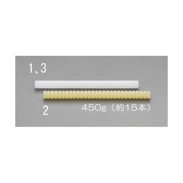 ●ローメルトタイプ(120℃)●EA305MB用●サイズ…φ15×203mm●色…白色半透明●用途…硬質塩ビ、高密度PE・PP等のプラスチックの接着に●内容量…450g(約15本)●JAIA　F☆☆☆☆