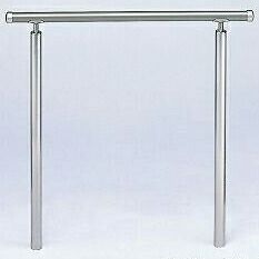 【商品説明】シロクマ　AP-160U シルバー/鏡面　アプローチ手すり【U】