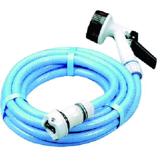 アイリスオーヤマメーカーお問い合わせ：0120-211-299【特長】●オールシーズン対応の強力ポリエステル糸入り耐寒・耐圧ホースです。●便利な4WAYアクアガンと蛇口口金をセットした手軽な散水セットです。●蛇口取付が簡単なワンタッチコネク...