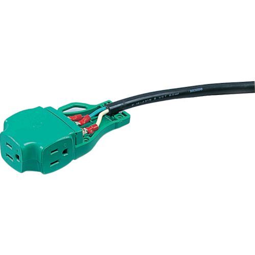 日動工業メーカーお問い合わせ：06-6905-6905【特長】●交換用トリプルコンセントです。●MTL-2Eは通電すると光ります。【用途】●延長コードやびっくリールの先端補修に。【仕様】●適合電線：VCT2〜3.5×3芯●コンセント仕様定格...