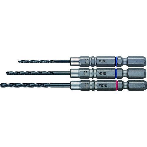 ベッセルメーカーお問い合わせ：0120-999-914【特長】●樹脂リングが芯振れ・ガタつきを抑制し、正確な穴あけを実現します。●芯触れ激減で高速穴あけができます。【用途】●被削材:鉄、軽金属、合成樹脂、木材。●鉄・軽金属・合成樹脂・木材な...