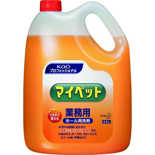カオウメーカーお問い合わせ：0120-165-693【特長】●リビング用洗剤です。【用途】●汚れの程度にあわせて水で希釈して使用するタイプなので経済的です。●床、たたみや家具、照明器具などのふきそうじに使えます。【仕様】●容量(L)：4.5...