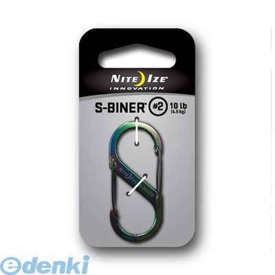 ●サイズ：#2●開口部：9.1mm●最大荷重：4.5kg●サイズ：50mm×22mm×6mm●重量：7g●カラー：スペクトラム●素材：S-BINERのステンレスチールタイプです。シャープなデザインとカラーがCOOL！見た目だけでなくその便利...