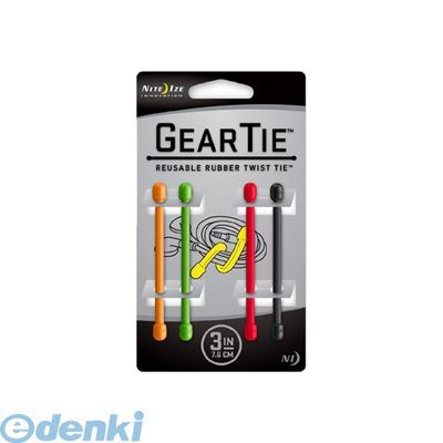 ●4本セット●サイズ：3インチ【用途】パソコンや携帯端末などのコードの結束やたるみ防止に最適●サイズ：全長76mm×直径6mm●重量：1本あたり2g●カラー：アソート（オレンジ、ライムグリーン、レッド、ブラック）●素材：曲げたり、ねじったり...