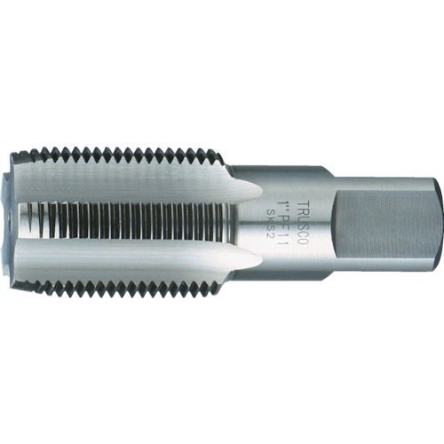 【特長】●管用平行ねじ用のタップです。【用途】●被削材:鋳鉄、軽金属。【仕様】●精度：JIS3級●呼び寸法：3/4●山数：14●ねじ長さ(mm)：35●全長(mm)：85●シャンク径(mm)：23●シャンク四角部(mm)：17●下穴径(mm...